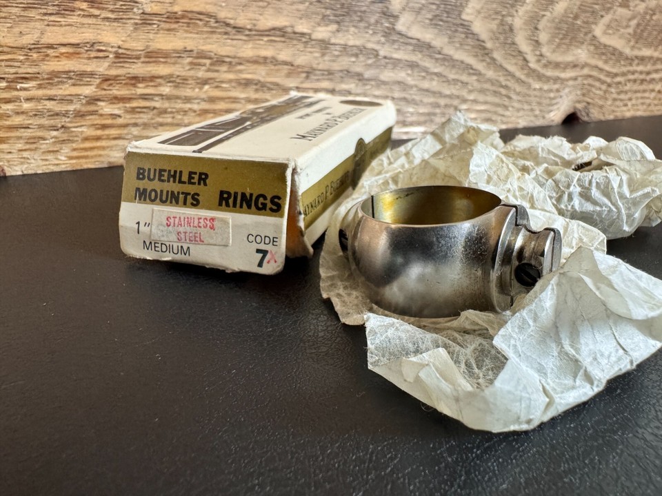 Buehler Brushed Stainless Steel Split Ring Set 7X, VTG New-Old-Stock ...