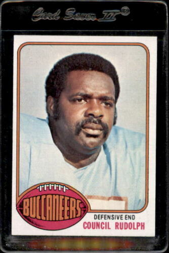 COUNCIL RUDOLPH 1976 TOPPS TAMPA BAY BUCS BUCCANEERS ORIGINAL BUC FIRST ...
