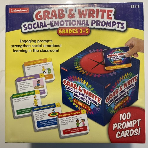 New Lakeshore Grab & write Social-Emotional Prompts-100 Prompt Cards ...