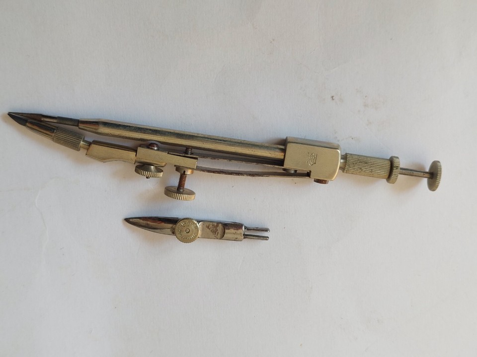 Vintage Original Richter Drafting Compass in original box/ GDR /DDR 50 ...