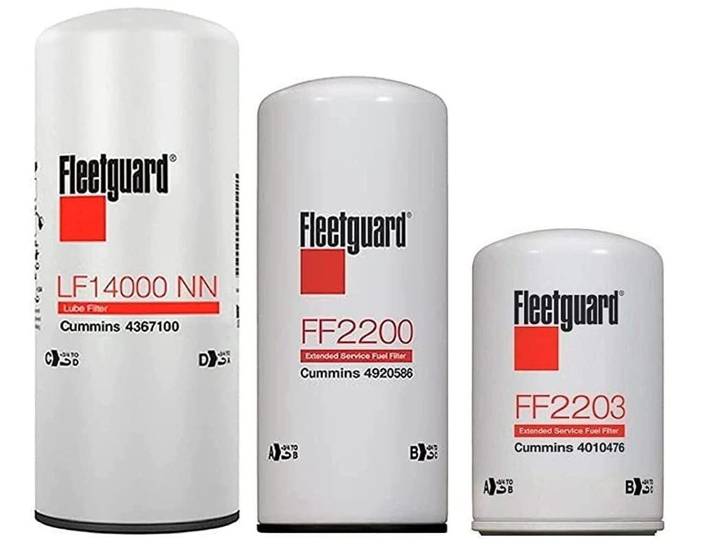 LF14000NN - FF2200 - FF2203 Fleetguard Filter Kit for ISX Cummins ...