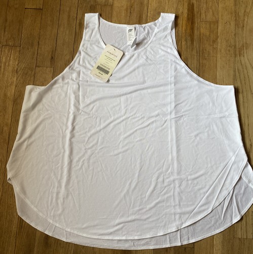 NWT - FABLETICS Women's CASHEL White CROPPED SWING TANK 3X NEW With ...