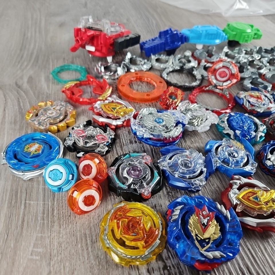 Hasbro Beyblade Metal Lot Beyblades, Assorted Parts, String Launcher ...