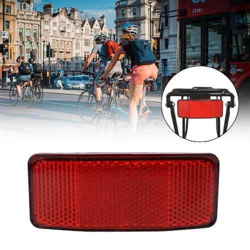 Outdoor Bike Safety Caution Reflector Disc Rear Pannier Rack Light New ...