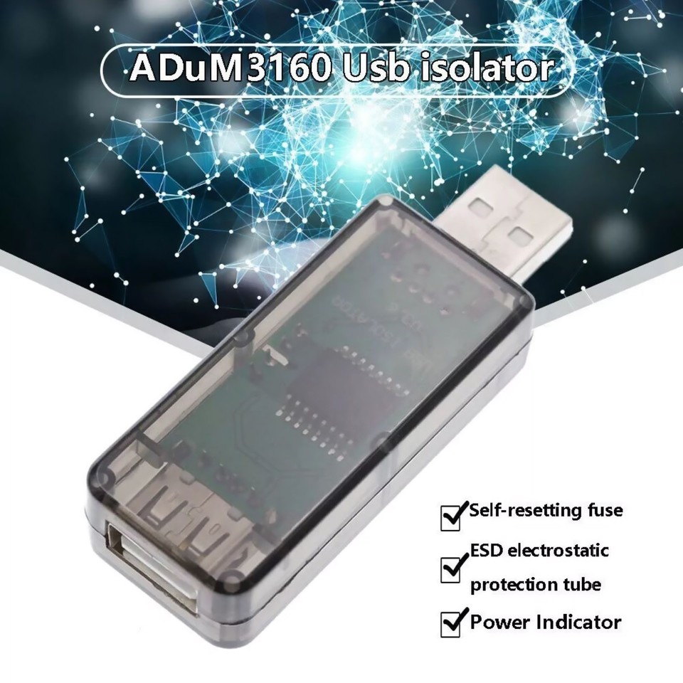 USB Isolator 1500V USB to USB Isolation ADUM3160 Module Coupling ...