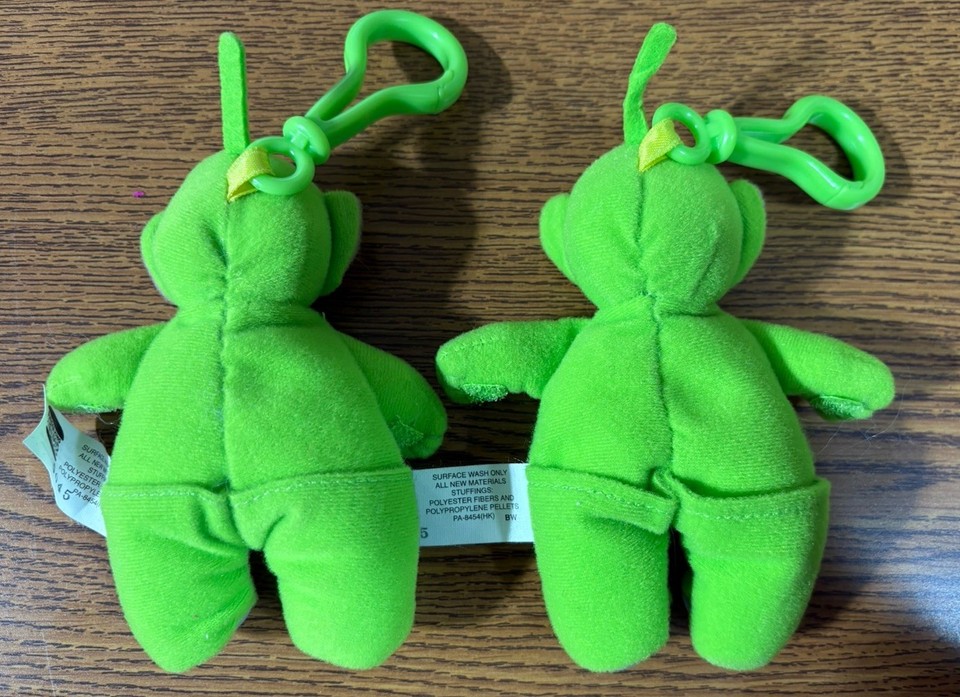 2 Vtg TELETUBBIES DIPSY Keychain Backpack Clip Burger King Kids Club ...