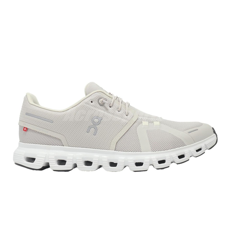 On Running Cloud 6 Pearl White Men Road Running Jogging Shoes ...