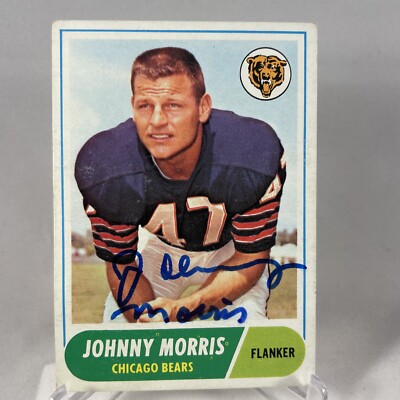 Johnny Morris -Santa Barbara- Chicago Bears Autographed Card | eBay
