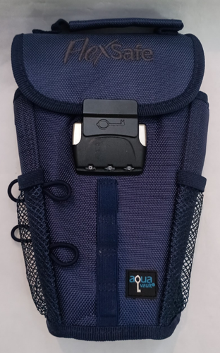 AquaVault FlexSafe Portable Travel Safe - Navy Blue | eBay