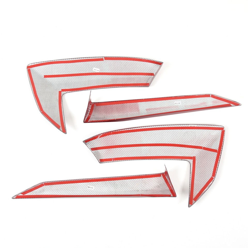 Red Carbon Fiber Accessories Trim Auto Parts Trim For Corvette C8 2020 ...