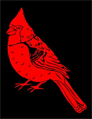 Cardinal Bird Decal red backyard vinyl car truck window sticker graphic ...