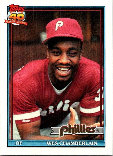 1991 Topps - Sitting #603 Wes Chamberlain (RC) for sale online | eBay