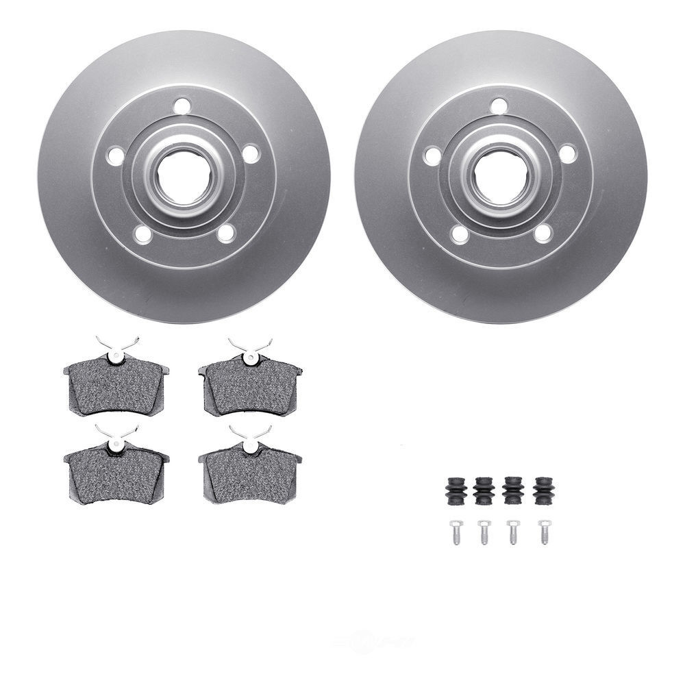 Disc Brake Kit-Geospec Rotors with 5000 Advanced Brake Pads includes ...