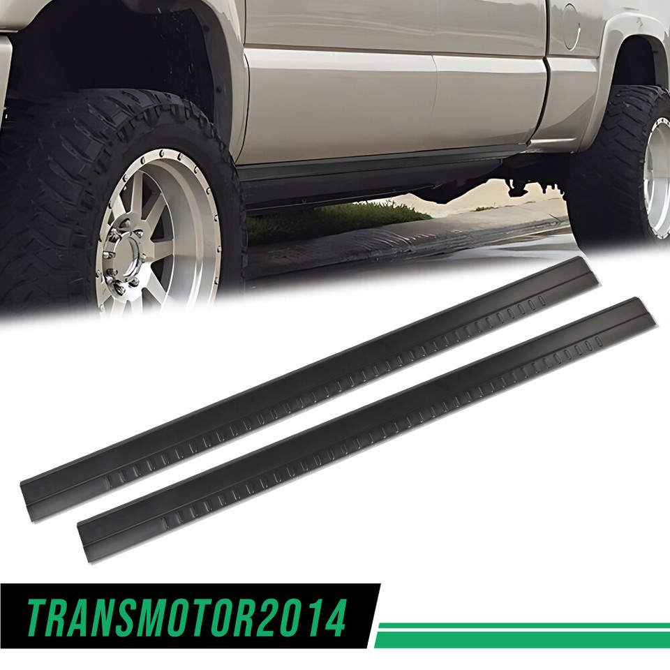Pair Slip On Rocker Panels Covers Fit For 1999-06 Chevy Silverado and ...