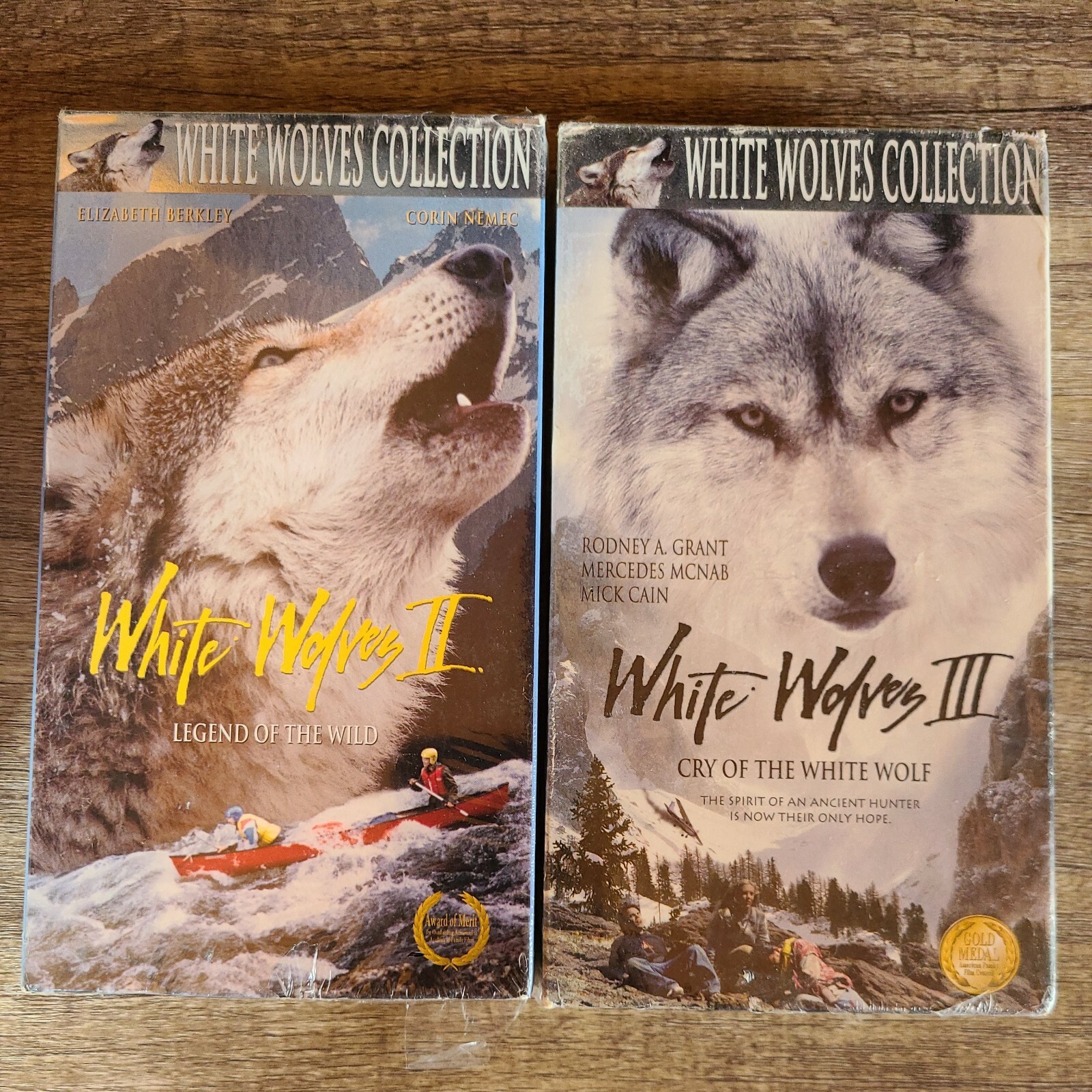 New Sealed VHS Lot Of 2 White Wolves II & White Wolves III Collection ...