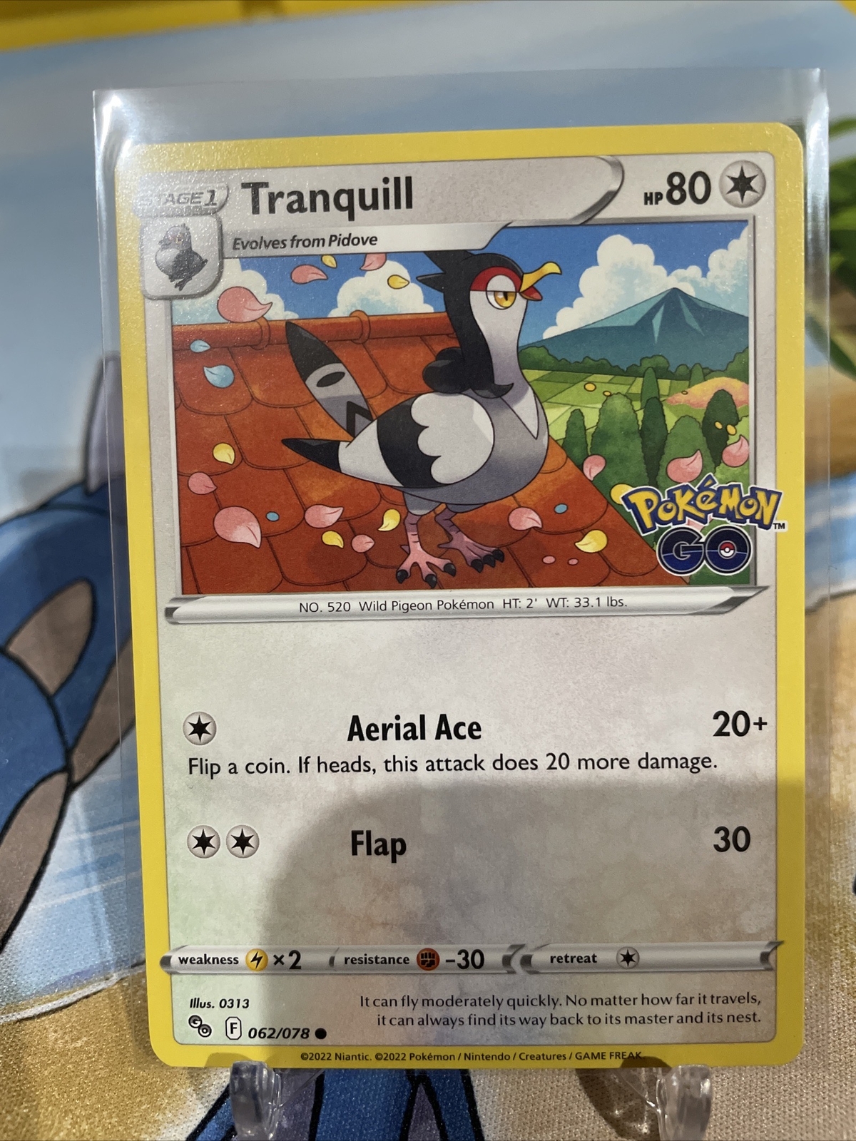 Tranquill 62/78 - Pokémon GO - Common - Pokemon Card TCG | eBay