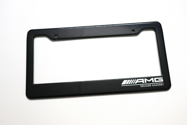 W204 W205 AMG Stlye License Plate Frames For Mercedes Body Kit Black ...