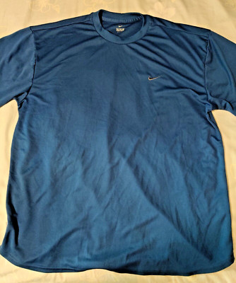 Nike Dry-Fit T shirt Color Blue Men's Size XL | eBay