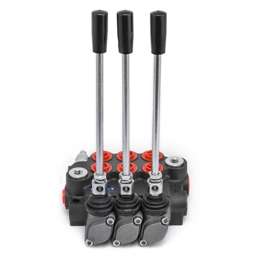 3 Spool Hydraulic Directional Control Valve Double Acting 11 GPM | eBay