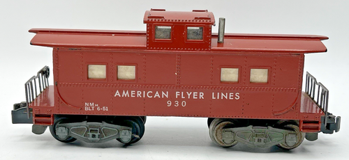 American Flyer Lines S Gauge 930 Type 3 Illuminated Caboose w/Bulb ...