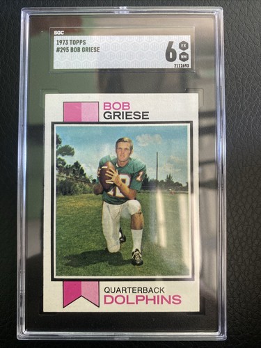 1973 topps bob griese rookie card Sgc 6 | eBay