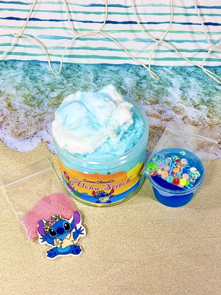 Aloha Stitch Cloud Slime ~ Stretchy~ Scented~ Slime Shops~ ASMR | eBay