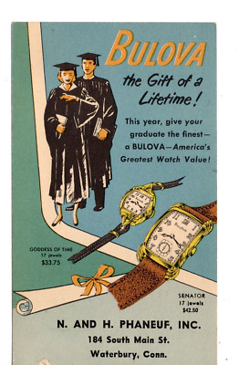 Bulova Watch-Phaneuf, Inc.-Waterbury Conn-Vintage Art Advertising ...