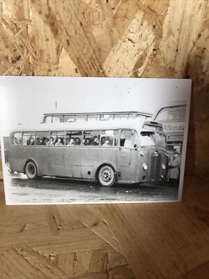 Old Photo Atkinson Bus With People | eBay