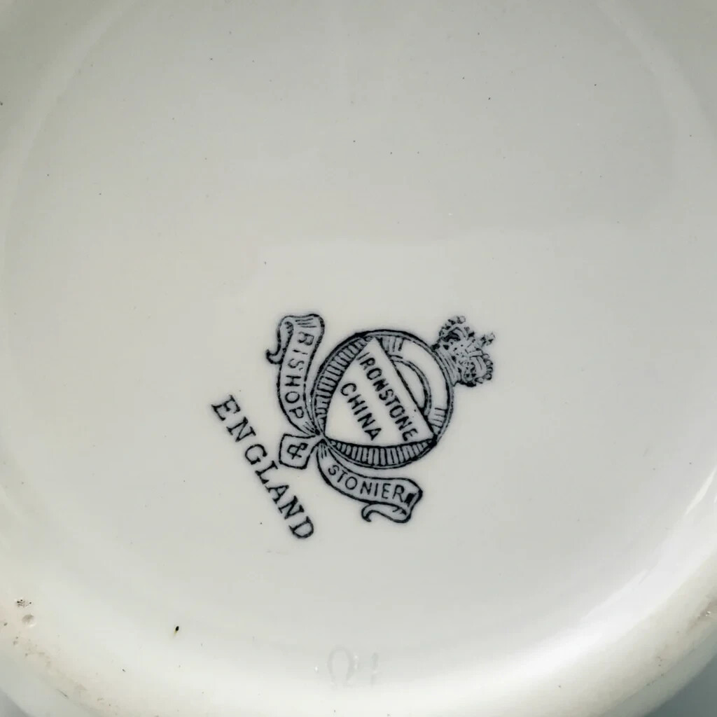 Antique White Tea Leaf Ironstone Pitcher 11 1/2" Chelsea Bishop ...