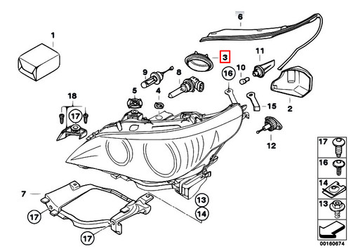 NEW BMW 1 F20 HIGHT BEAM LIGHT CAP COVER 63127187274 2015OEM | eBay