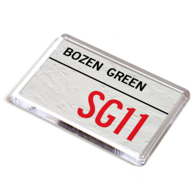FRIDGE MAGNET - Bozen Green SG11 - UK Postcode | eBay