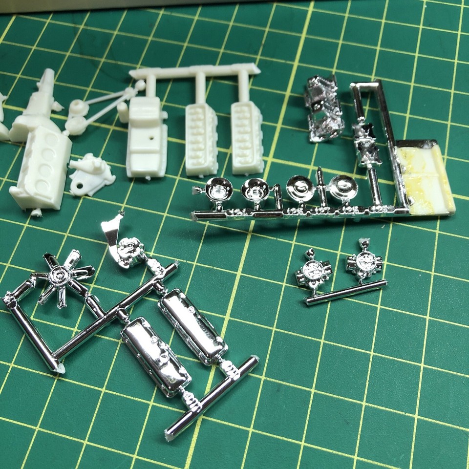 FOB 396 454 Chevy Gasser ENGINE W Tunnel Ram NO Headers AMT 1:25 LBR ...