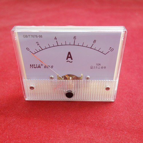 1pc AC 0-10A Analog Ammeter Panel AMP Current Meter 69L9 direct connect ...