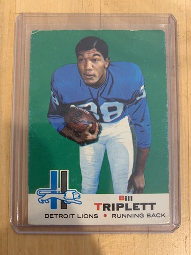 1969 Topps #32 Bill Triplett (VG) Detroit Lions | eBay
