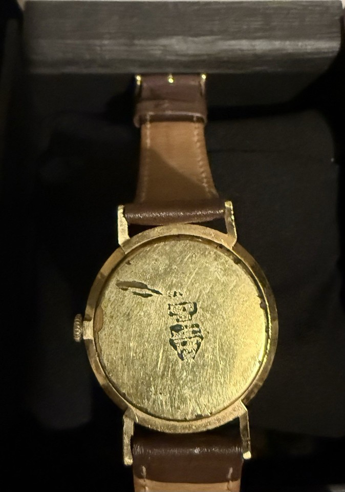 OMEGA Seamaster 17 Jewels Gold Plated Swiss Made Mechanical Brown ...