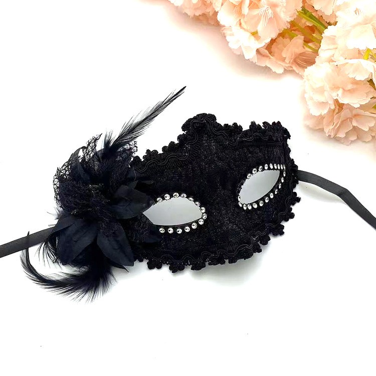 Plasric Masquerade Eye Mask Lace Fancy Ladies Party Halloween Christmas ...