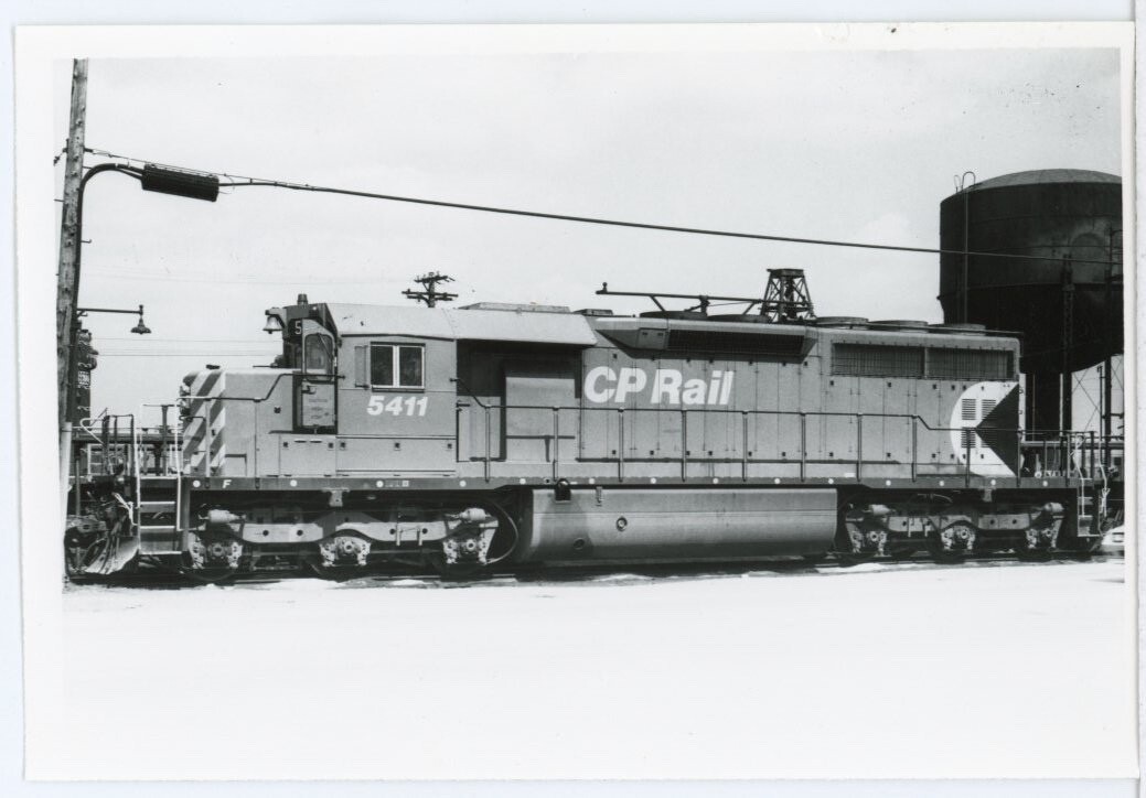 Train Photo - Canadian Pacific Railroad #5411 SD40 Locomotive 1987 Bensenville | eBay