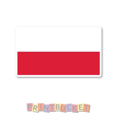 Poland flag sticker 240mm quality water & fade proof vinyl | eBay Australia