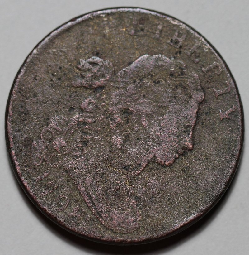 1798 Draped Bust Large Cent - 2nd Hair Style - US 1c Copper Coin | eBay