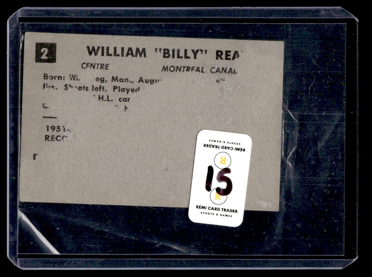 1952-53 Parkhurst William Reay #2 Montreal Canadiens | eBay