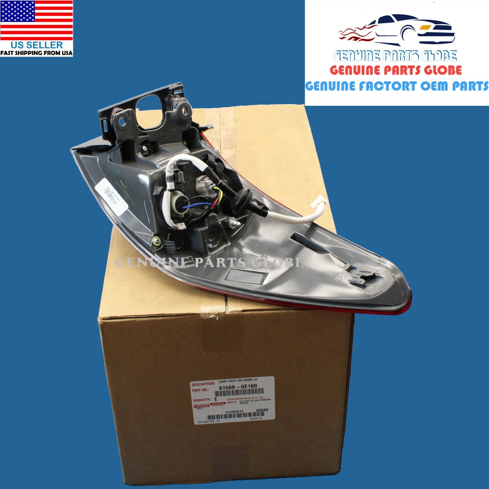 GENUINE OEM TOYOTA 17-19 HIGHLANDER LEFT OUTER COMBINATION LAMP ASSY ...