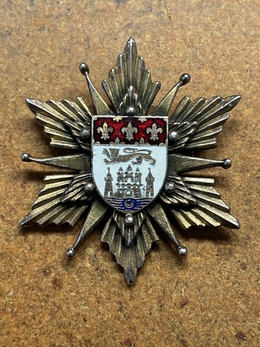 Vintage CORO English Scottish Ireland FAMILY CREST Star Shield PIN ...