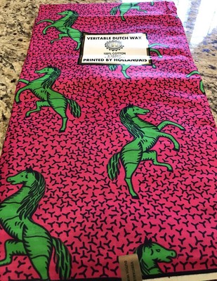 Veritable High Target Wax Prints. Handmade, 100% Cotton, African, 6yds ...