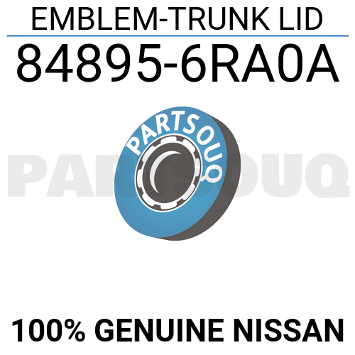848956RA0A Genuine Nissan EMBLEM-TRUNK LID 84895-6RA0A | eBay