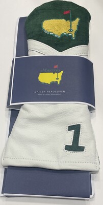Masters Golf Driver Headcover Needlepoint & Leather Augusta National ...