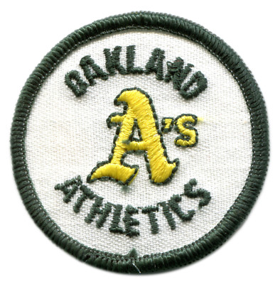 OAKLAND ATHLETICS A'S MLB BASEBALL VINTAGE 2" ROUND TEAM LOGO PATCH ...
