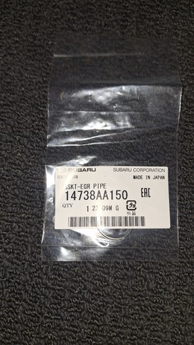 Exhaust Gas Recirculation (EGR) Tube Gasket Genuine SUBARU 14738AA150 ...