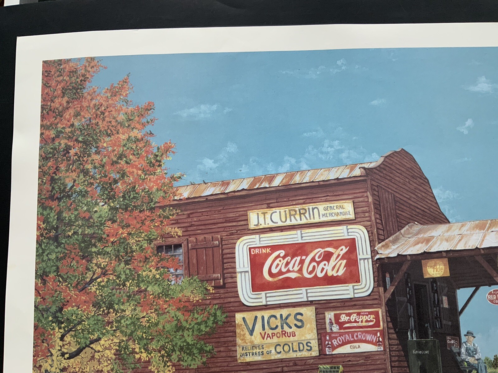 Signs of the Time Signed Print by Jim Jordan Retro Gas Station Texaco ...