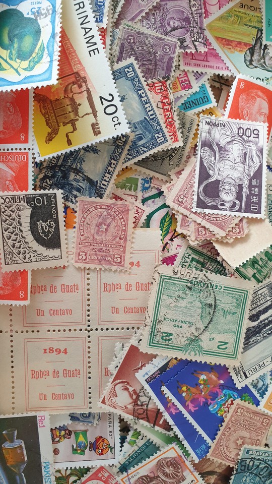 WORLDWIDE Stamp Collection Off Paper 150 Stamps +2 Blocks Picked at ...