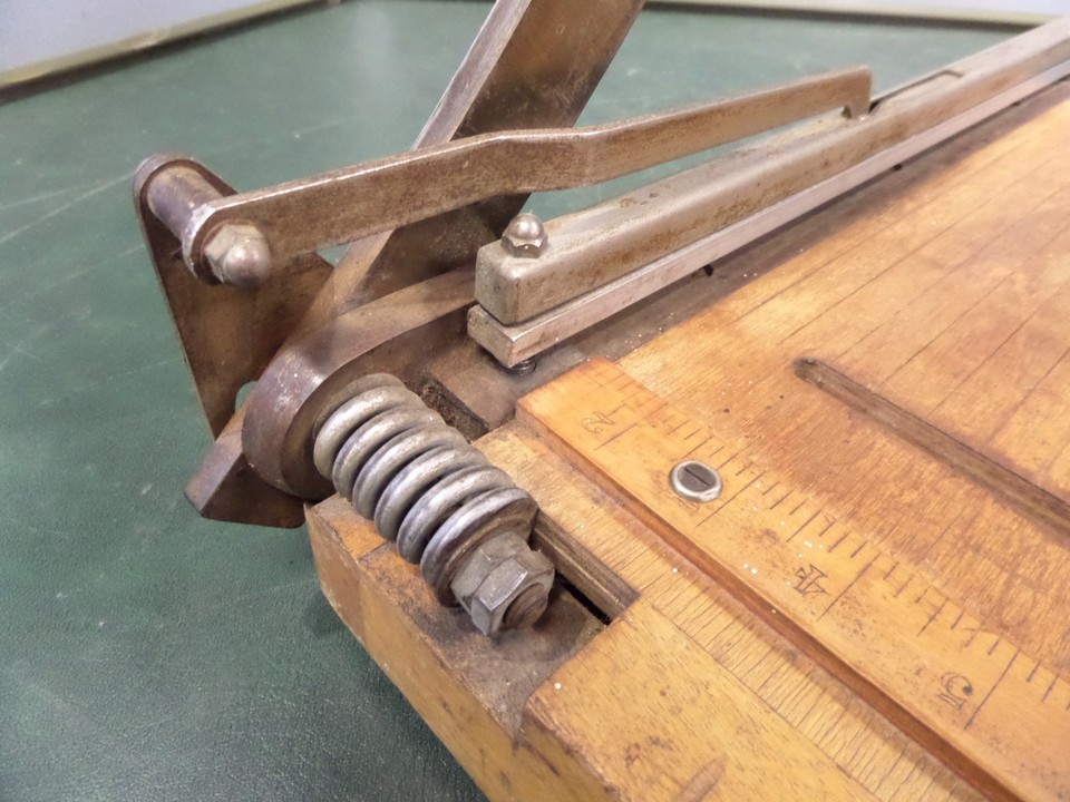Vintage DRYAD Leicester Guillotine Paper Cutter Wooden | eBay UK